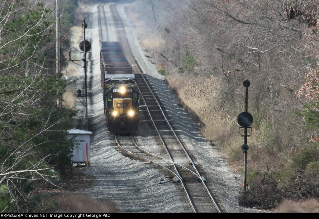 CSX 8096 and train D732